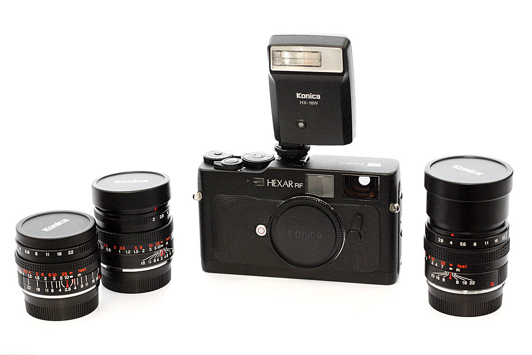 Konica Hexar RF 50mm +28mm +90mm Kit boxed Second Hand – Twin City Cameras